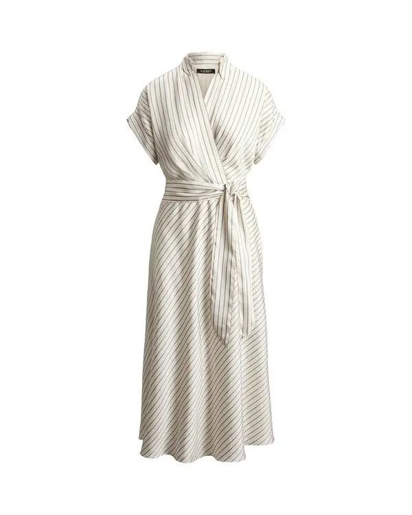Ralph Lauren Striped Belted Twill Dress