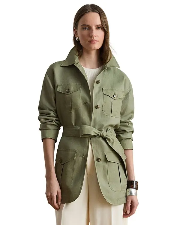 Ralph Lauren Linen Blend Twill Field Jacket
