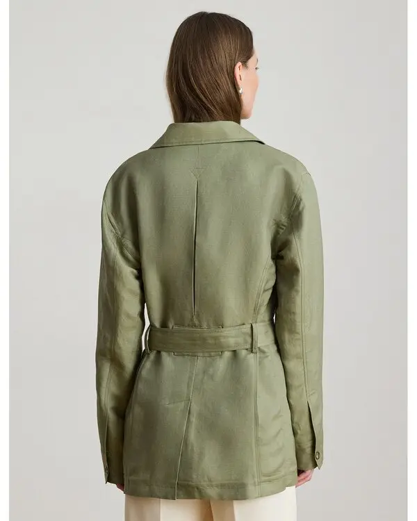 Ralph Lauren Linen Blend Twill Field Jacket
