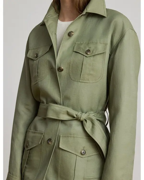 Ralph Lauren Linen Blend Twill Field Jacket