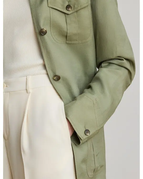 Ralph Lauren Linen Blend Twill Field Jacket