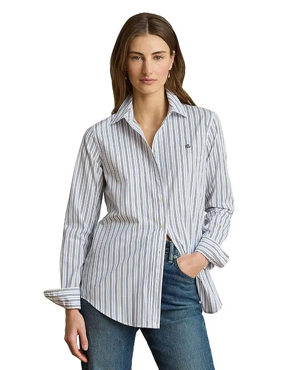 Ralph Lauren Classic Fit Striped Broadcloth Shirt
