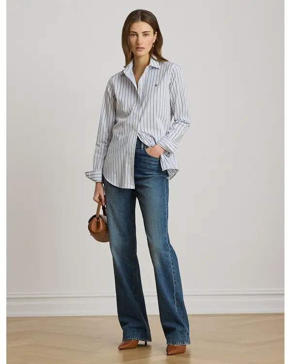 Ralph Lauren Classic Fit Striped Broadcloth Shirt