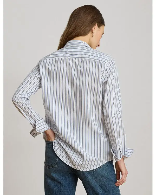 Ralph Lauren Classic Fit Striped Broadcloth Shirt