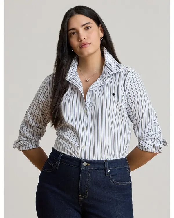 Ralph Lauren Classic Fit Striped Broadcloth Shirt