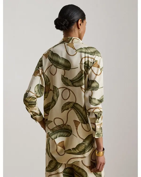 Ralph Lauren Relaxed Fit Rope Print Twill Shirt