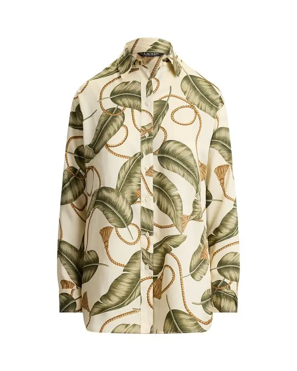 Ralph Lauren Relaxed Fit Rope Print Twill Shirt