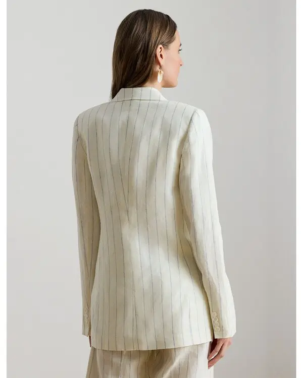 Ralph Lauren Striped Linen Twill Blazer