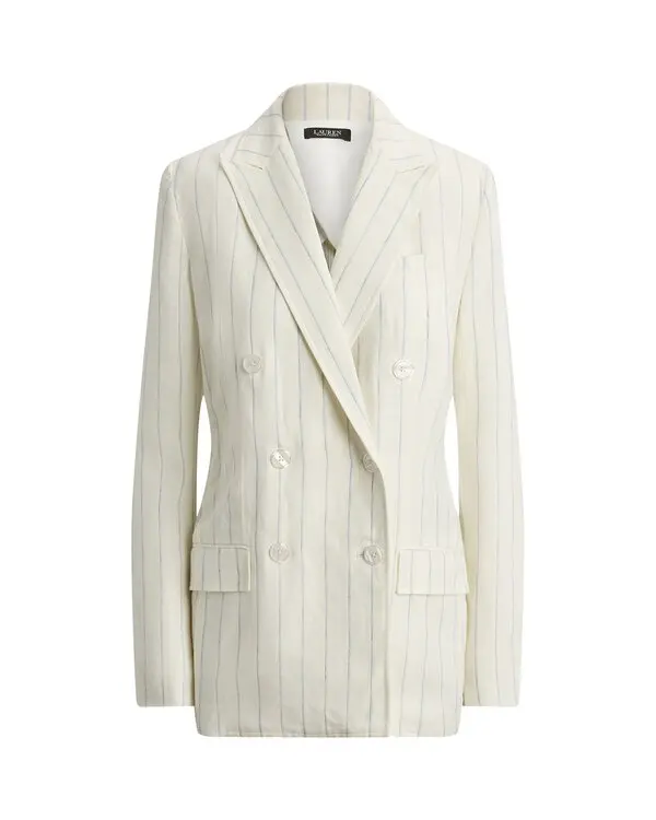 Ralph Lauren Striped Linen Twill Blazer