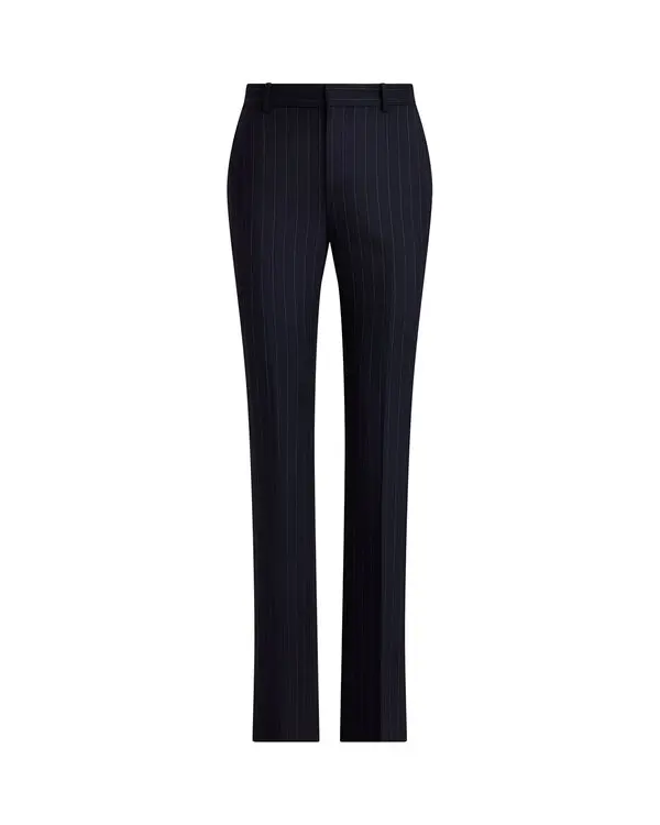 Ralph Lauren Pinstripe Twill Straight Pants