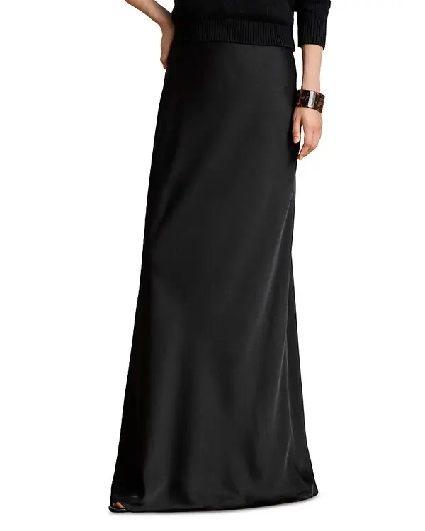 Ralph Lauren Satin Charmeuse Maxi Skirt