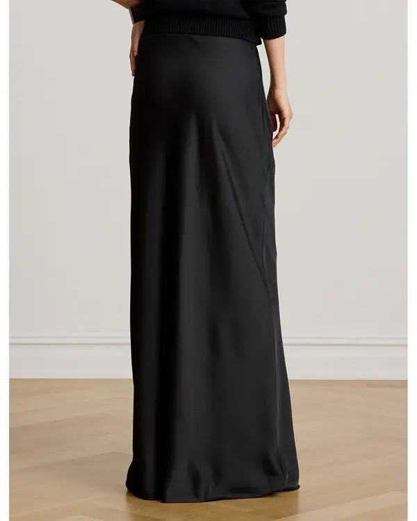 Ralph Lauren Satin Charmeuse Maxi Skirt