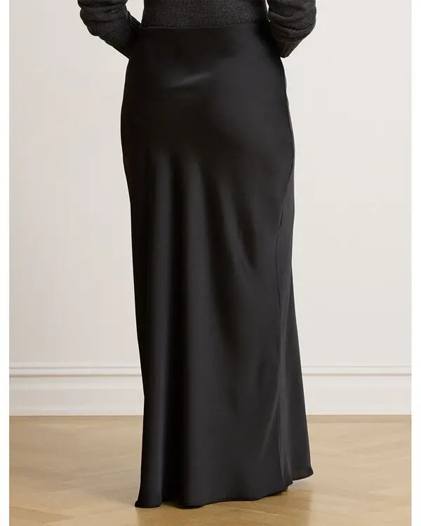 Ralph Lauren Satin Charmeuse Maxi Skirt