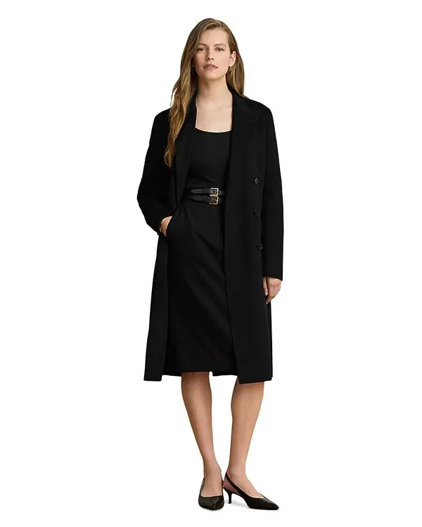 Ralph Lauren Double Breasted Coat - Black