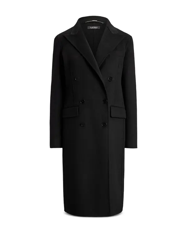 Ralph Lauren Double Breasted Coat - Black