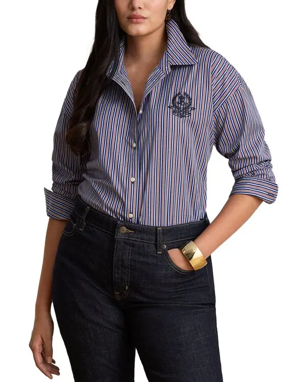 Ralph Lauren Relaxed Fit Striped Broadcloth Shirt