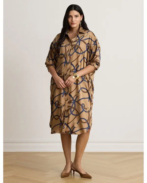 Ralph Lauren Printed Twill Relaxed Shirtdress