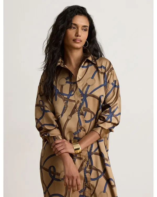 Ralph Lauren Printed Twill Relaxed Shirtdress
