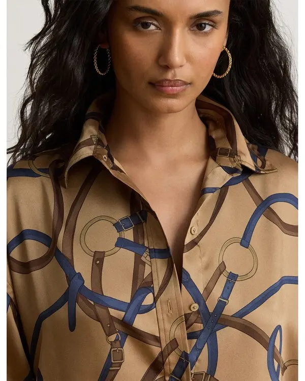 Ralph Lauren Printed Twill Relaxed Shirtdress