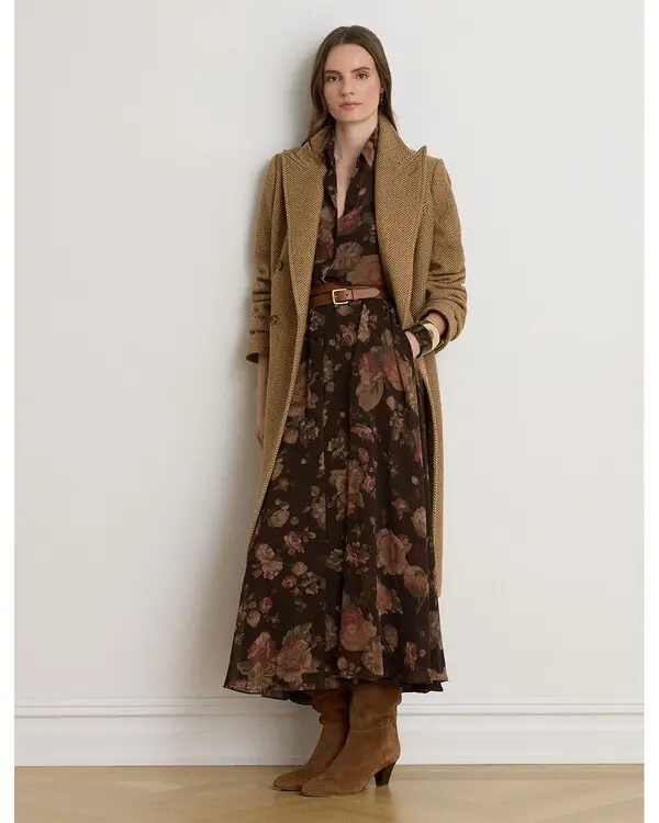 Ralph Lauren Floral Chiffon Shirtdress