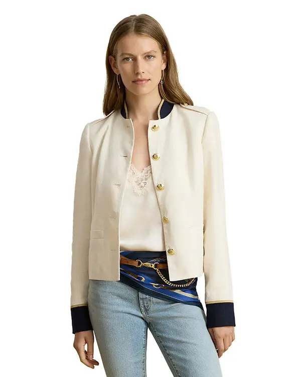 Ralph Lauren Color Blocked Linen Jacket