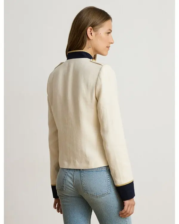 Ralph Lauren Color Blocked Linen Jacket