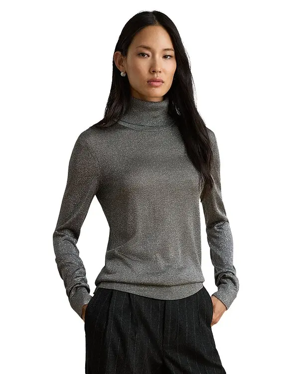 Ralph Lauren Metallic Turtleneck Sweater