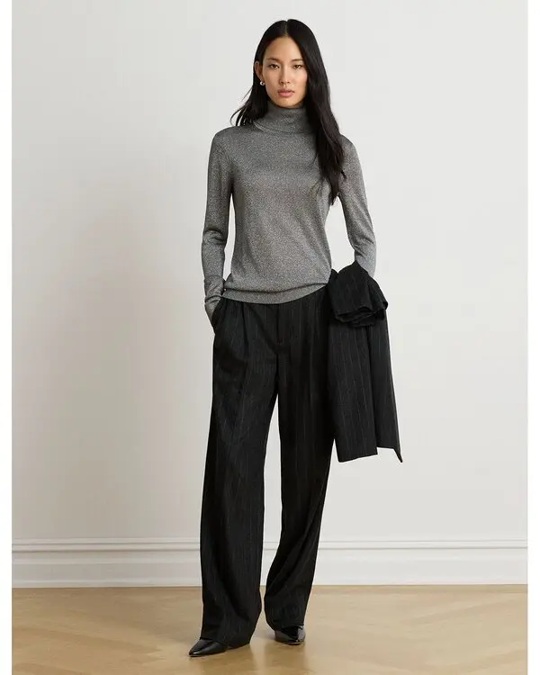 Ralph Lauren Metallic Turtleneck Sweater