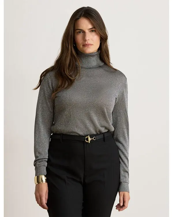 Ralph Lauren Metallic Turtleneck Sweater