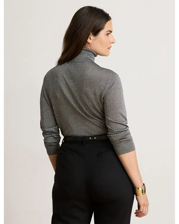 Ralph Lauren Metallic Turtleneck Sweater