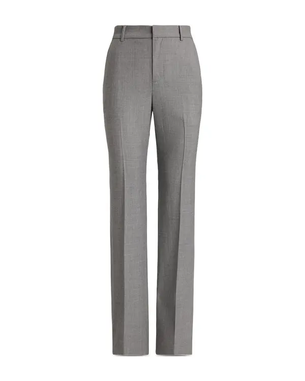 Ralph Lauren Melange Wool Twill Straight Pants