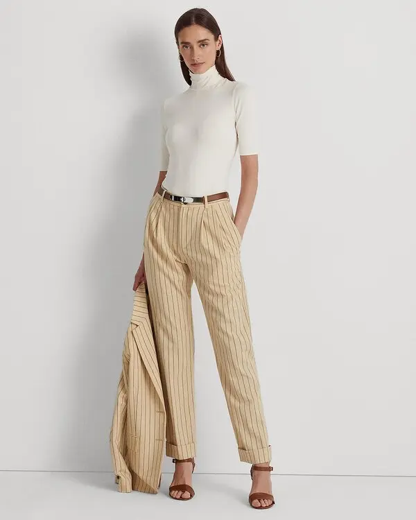 Ralph Lauren Elbow-sleeve Turtleneck - White
