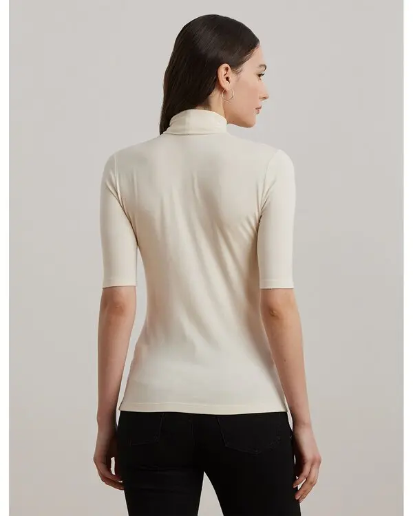 Ralph Lauren Elbow-sleeve Turtleneck - White