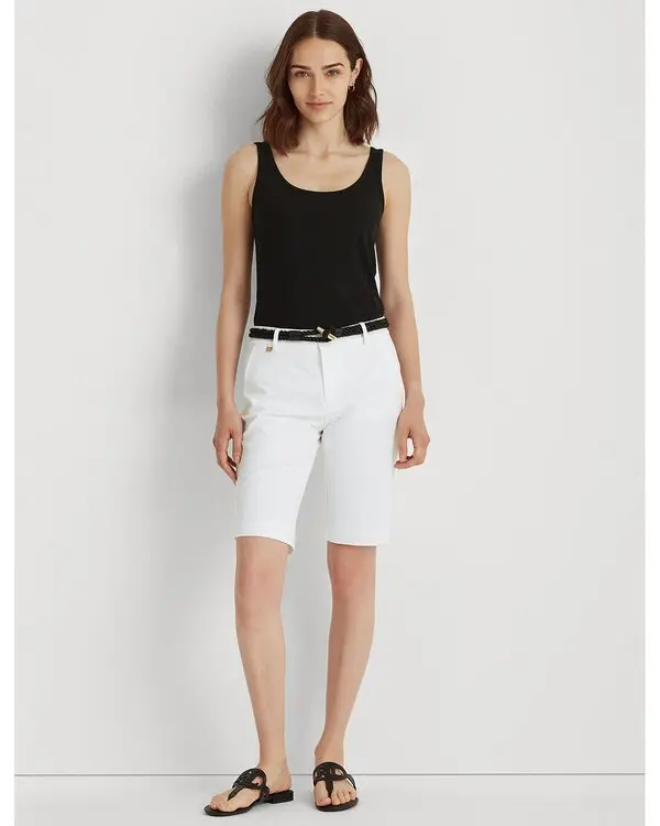 Ralph Lauren Twill Bermuda Shorts - White