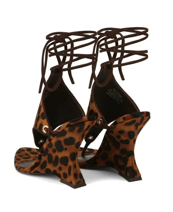 NAKED WOLFE Rampage Pony Heels - Leopard