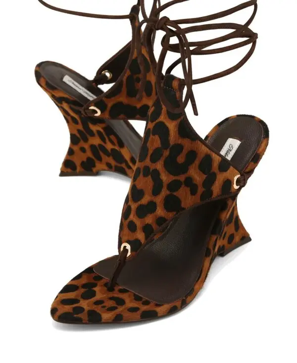 NAKED WOLFE Rampage Pony Heels - Leopard