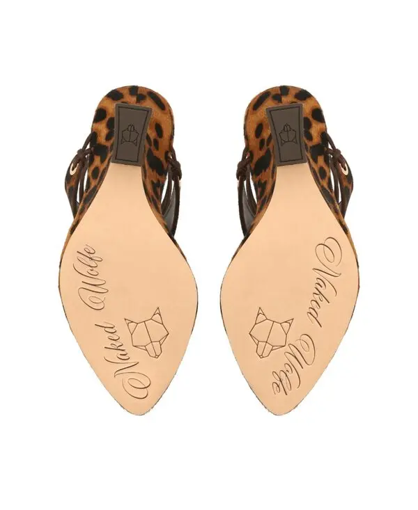 NAKED WOLFE Rampage Pony Heels - Leopard