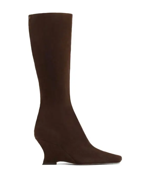 NAKED WOLFE Hattie Suede Boots - Brown