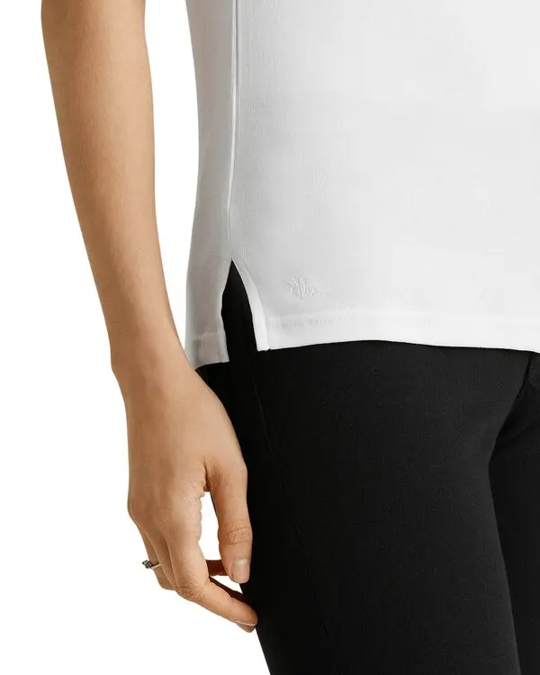 Ralph Lauren Elbow Sleeve Boat Neck Top
