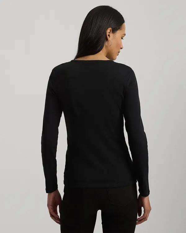 Ralph Lauren Crewneck Long Sleeve Tee - Black