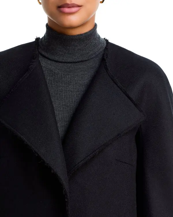 TOTEME Wool Blend Cropped Flap Jacket