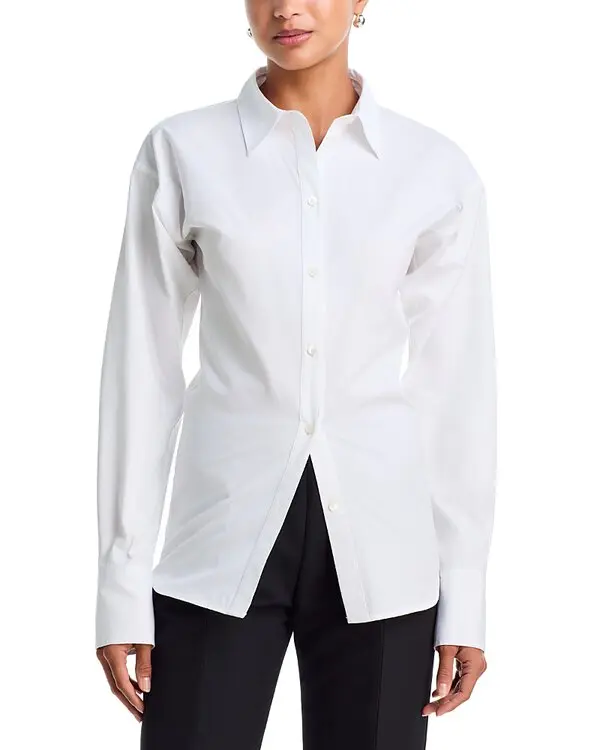 TOTEME Cotton Poplin Slouch Waist Shirt
