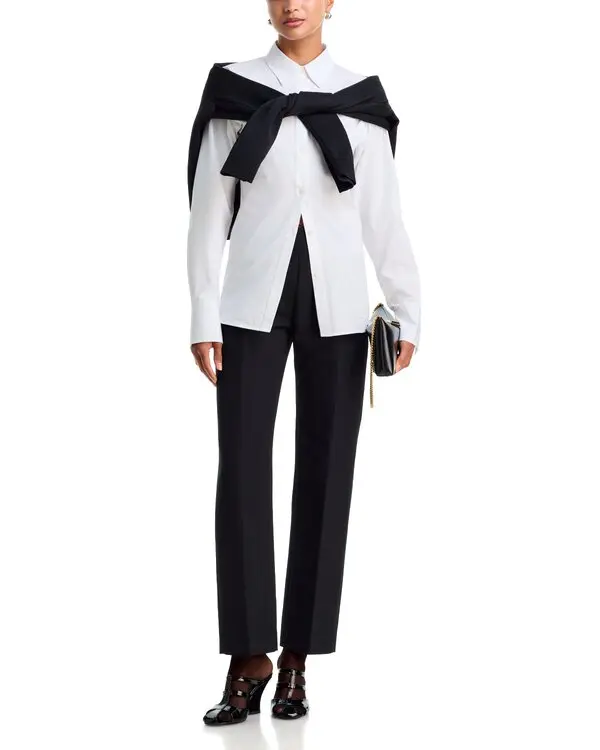 TOTEME Cotton Poplin Slouch Waist Shirt