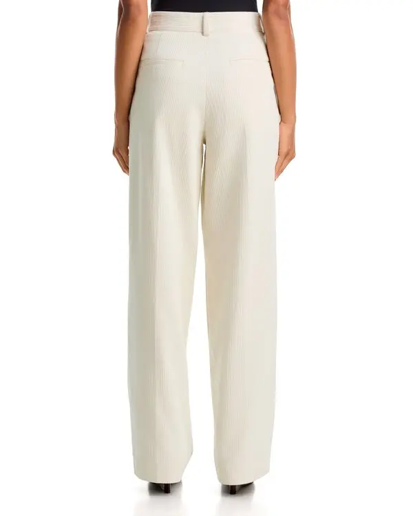 TOTEME Cotton & Silk Corduroy Double Pleat Pants