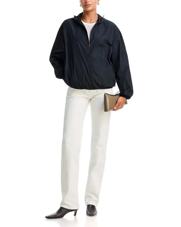 TOTEME Technical Taffeta Windbreaker Jacket - Black