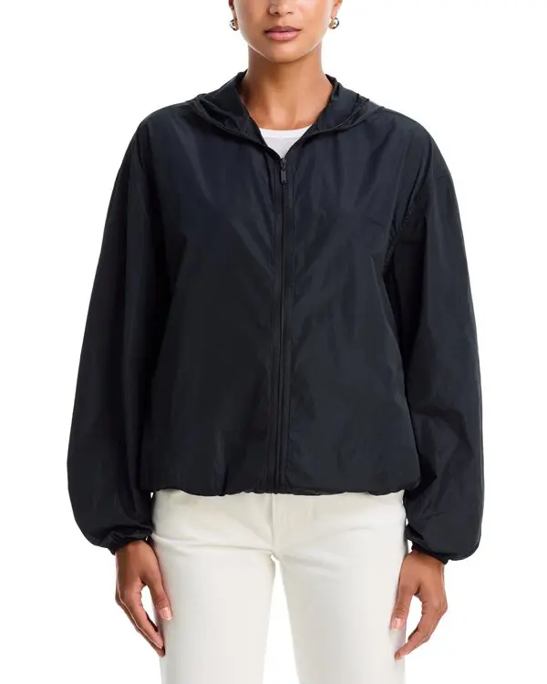 TOTEME Technical Taffeta Windbreaker Jacket - Black