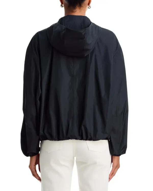 TOTEME Technical Taffeta Windbreaker Jacket - Black