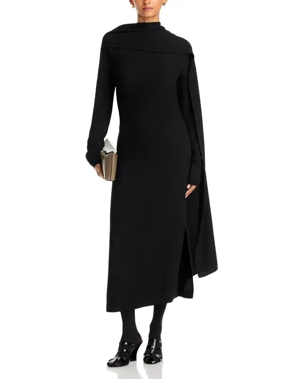TOTEME Draped Scarf Midi Dress