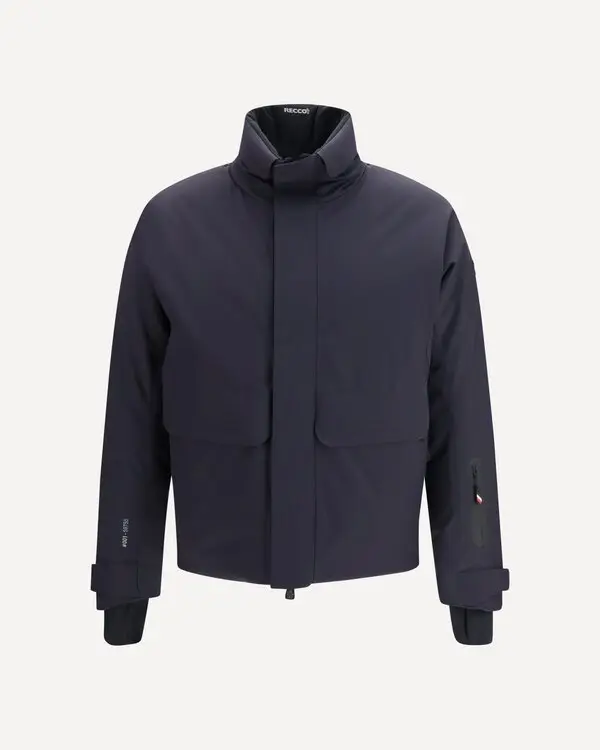 Moncler Irrenberg Padded Ski Jacket With Hood - Blue