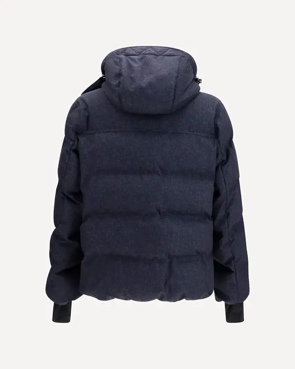 Moncler Padded Denim-effect Wool Ski Jacket